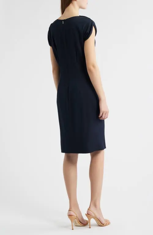 BOSS Devania Ruched Sheath Dress
