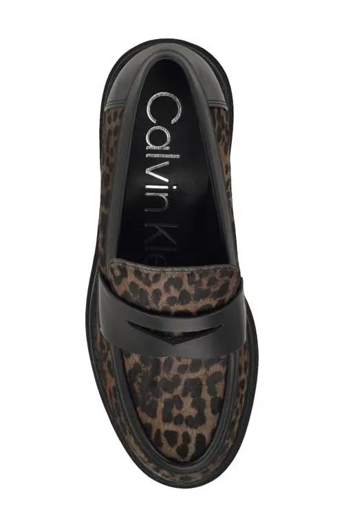 Calvin Klein Grantly Calf Hair Lug Sole Loafer
