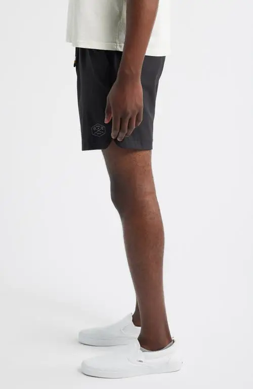 DARK SEAS Relaxed Fit Shorts - Black