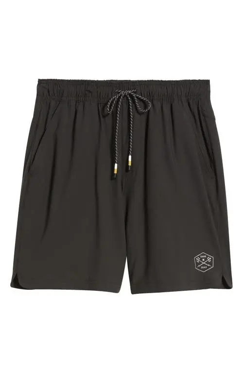 DARK SEAS Relaxed Fit Shorts - Black
