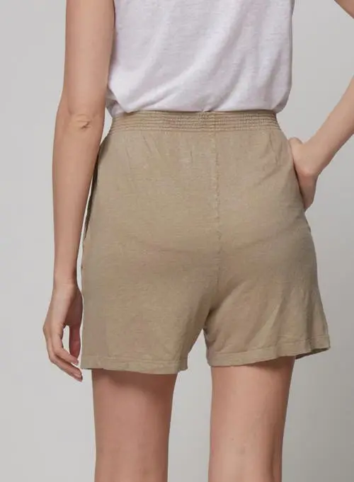 Majestic Filatures Linen Stretch Pull-on Shorts