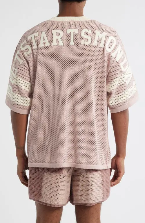 DIET STARTS MONDAY Knit Mesh Jersey