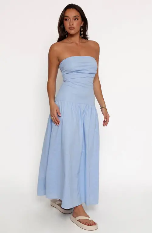 PETAL & PUP Strapless Maxi Dress