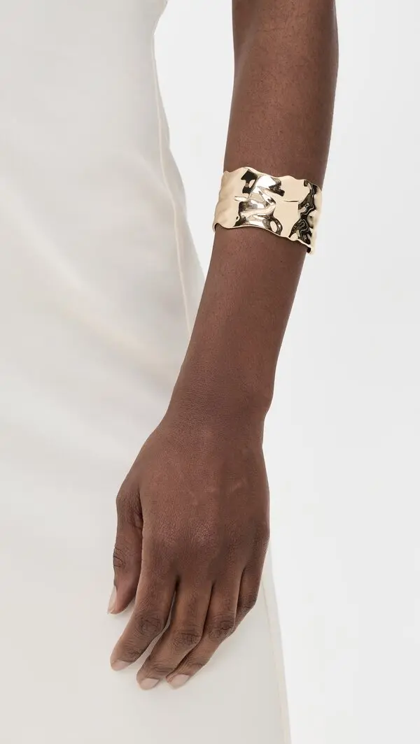 Ettika Thick Sculpted Cuff - Gold