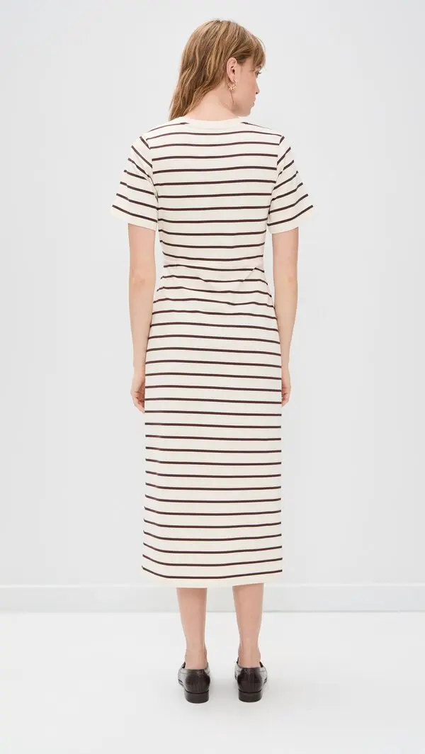 LE BOP Gwen Midi Dress - Chocolate/ivory