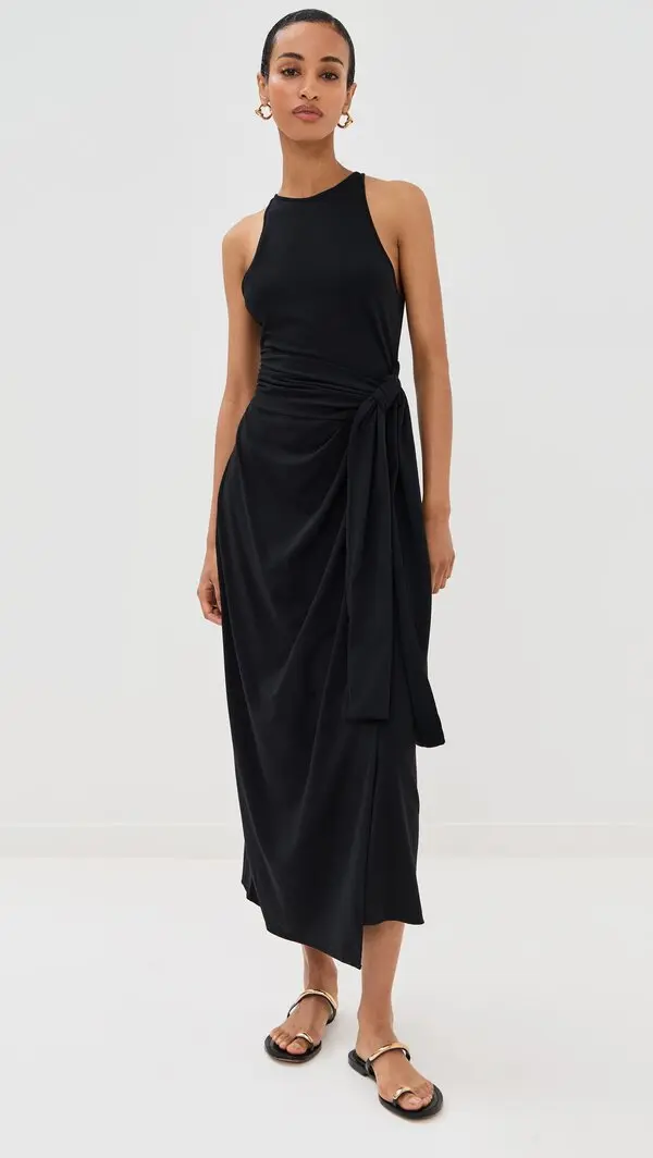 Another Tomorrow Sarong Tie Dress