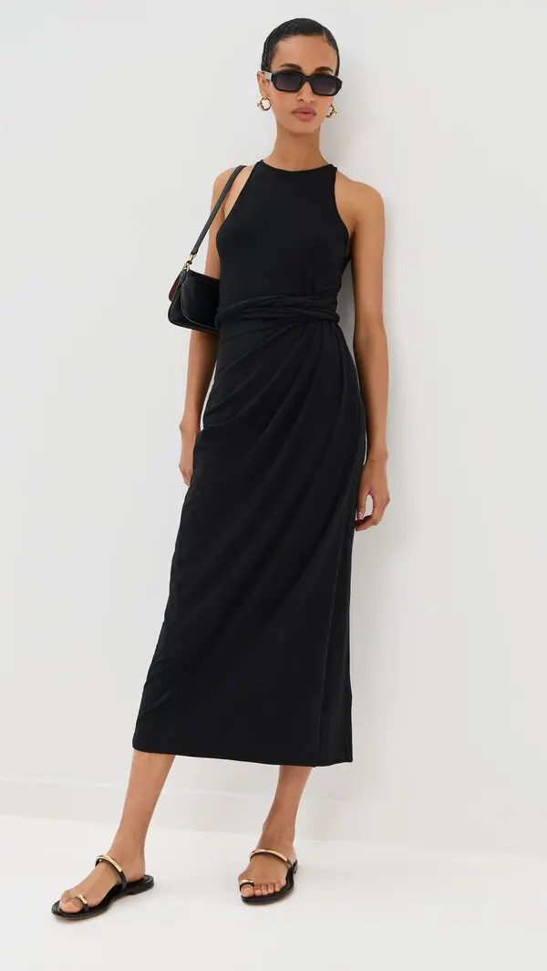 Another Tomorrow Sarong Tie Dress