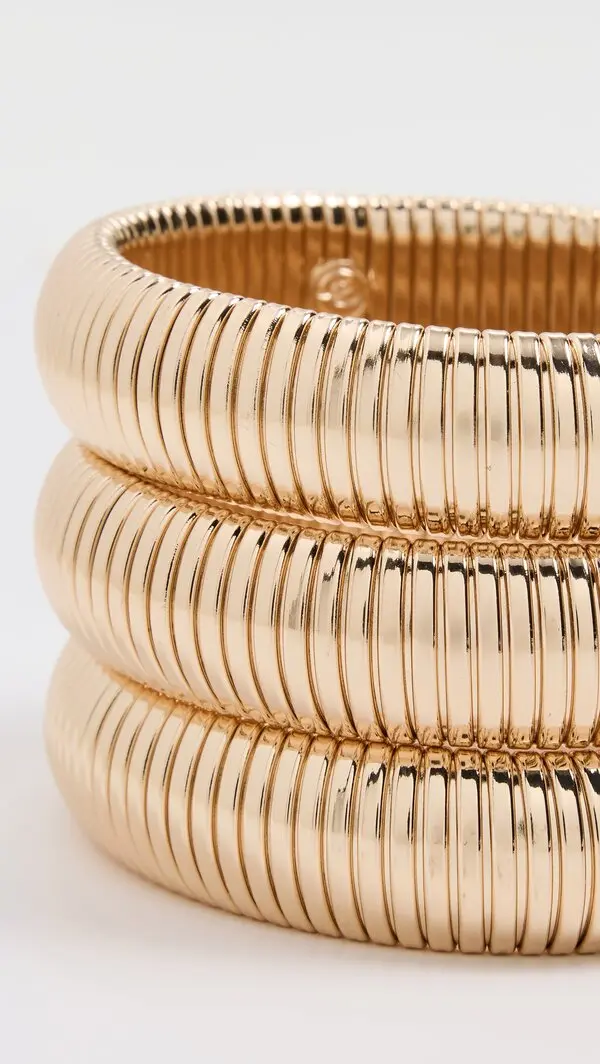 Ettika Flex Snake Chain Bracelet Set - Gold