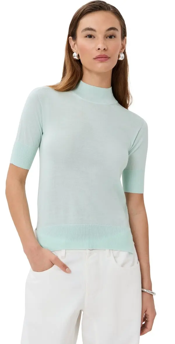 JIL SANDER Short Sleeve Crew Neck Sweater