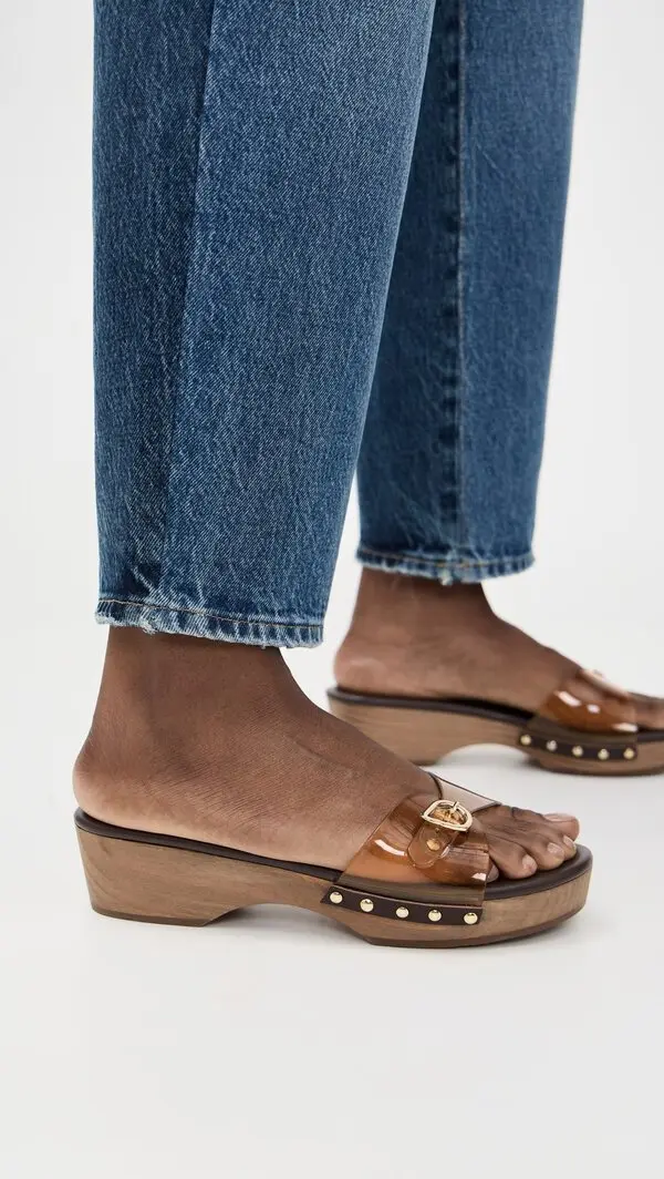 ANCIENT GREEK SANDALS Omonia Jelly Clogs - Caramel