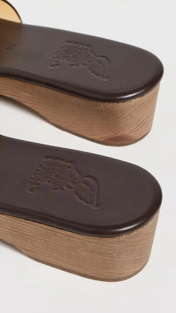ANCIENT GREEK SANDALS Omonia Jelly Clogs - Caramel