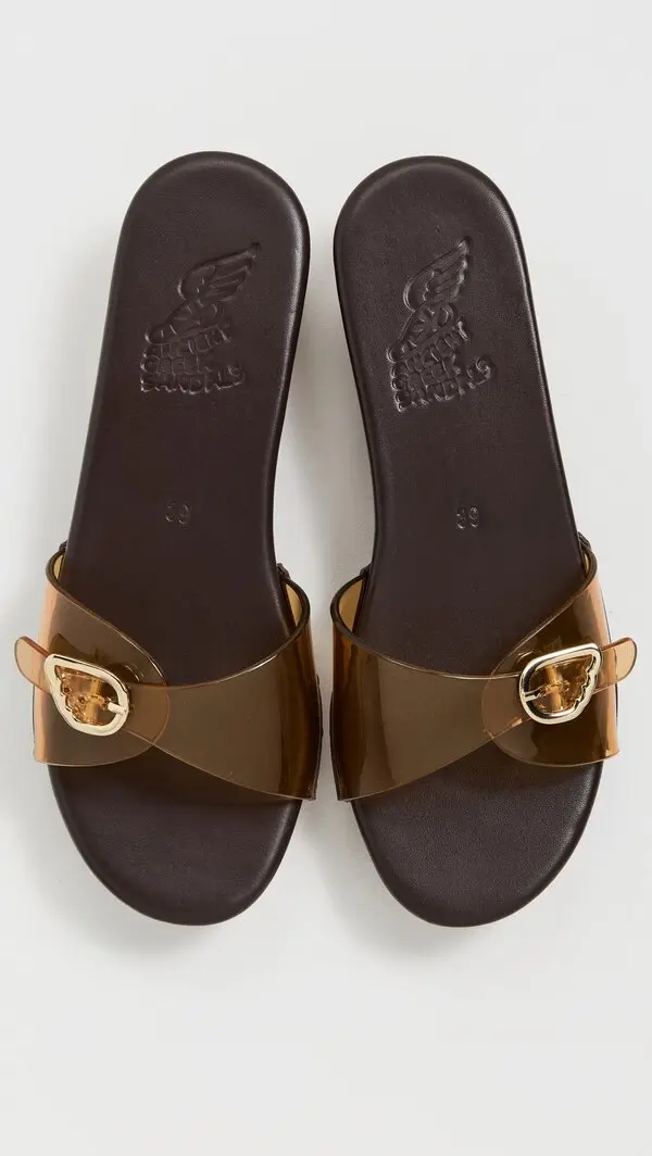 ANCIENT GREEK SANDALS Omonia Jelly Clogs - Caramel