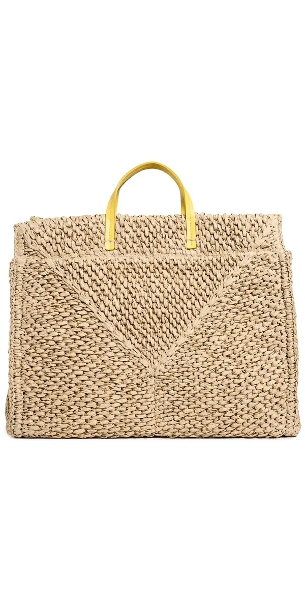 Clare V. Summer Simple Raffia Tote