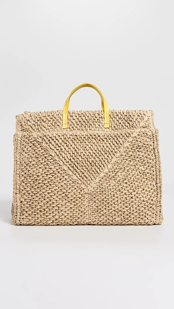 Clare V. Summer Simple Raffia Tote