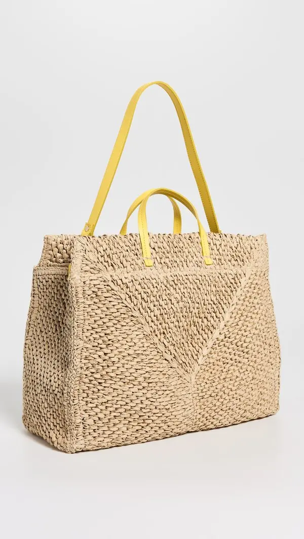 Clare V. Summer Simple Raffia Tote