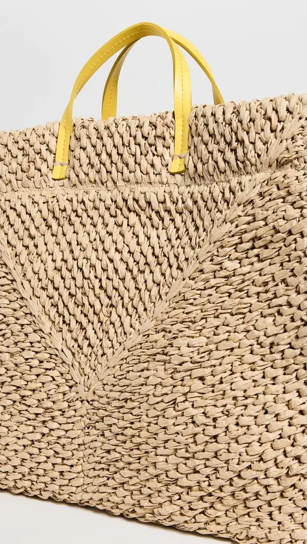 Clare V. Summer Simple Raffia Tote
