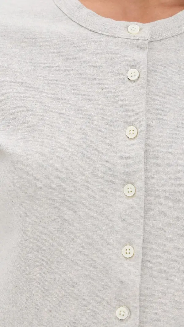 ALEX MILL Coco Sport Cardigan - Heather Grey