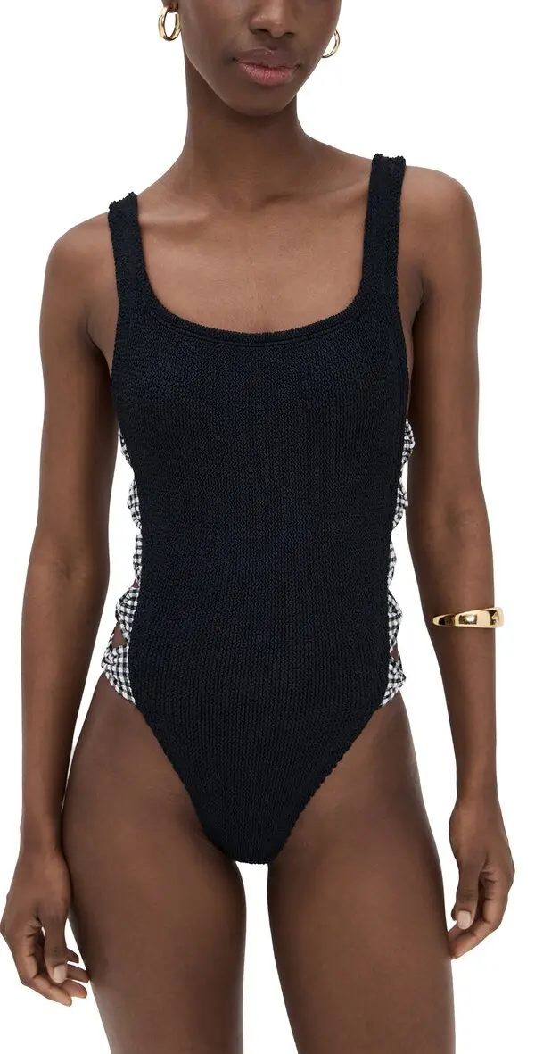 Hunza G One-piece Swimsuit - Black/black