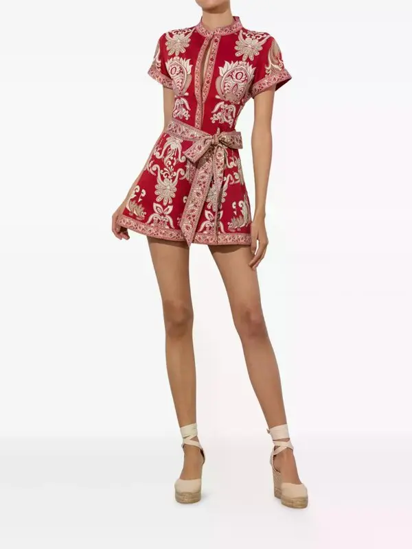 Alice + Olivia Lucy Floral Jumpsuit