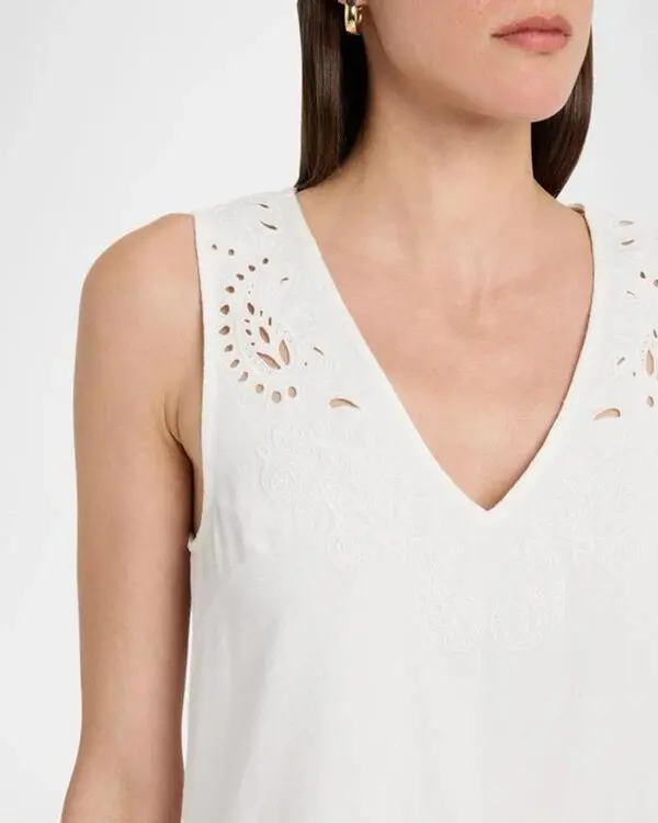 Rag & Bone Featherweight Belle Eyelet Mini Dress - White