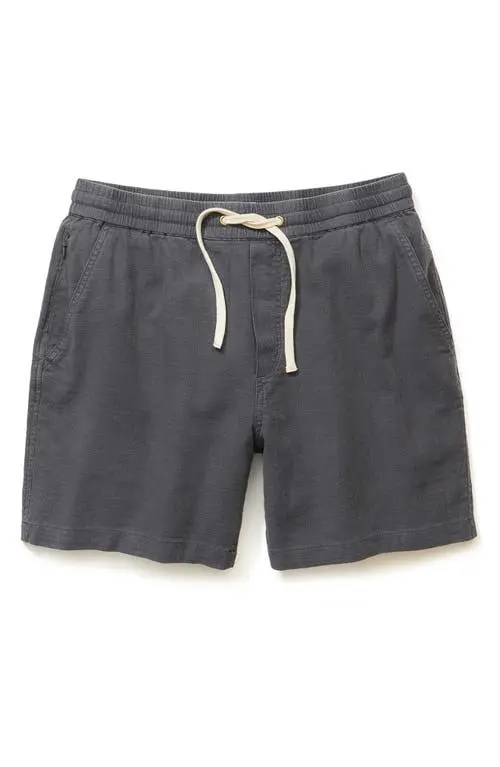 Marine Layer 6-inch Drawstring Beach Shorts - Faded Black
