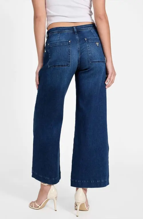 Guess Zoya Crop Wide Leg Jeans - Cheval