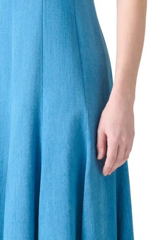 Akris Denim Maxi Dress