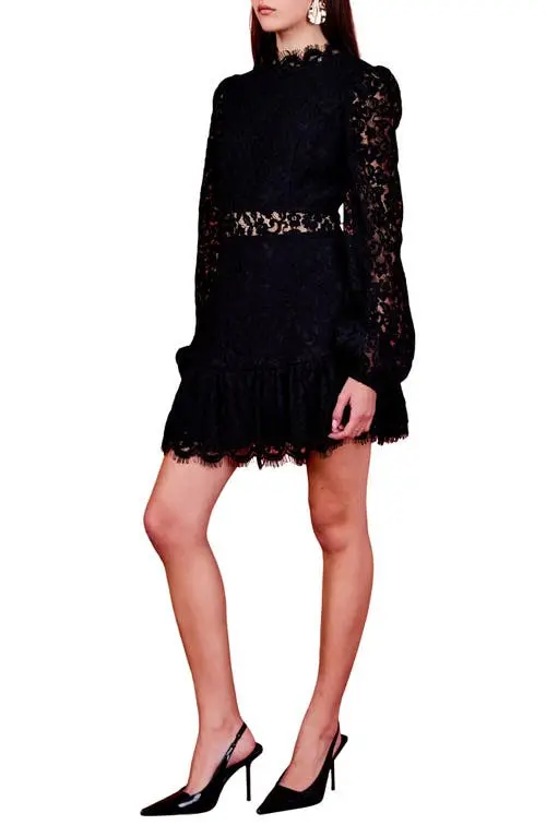 Endless Rose Lace Cutout Long Sleeve Minidress