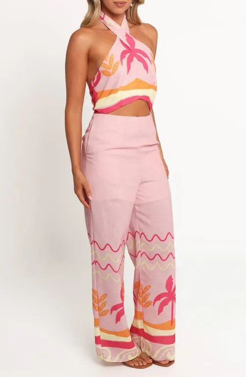 PETAL & PUP Aryn Halter Jumpsuit