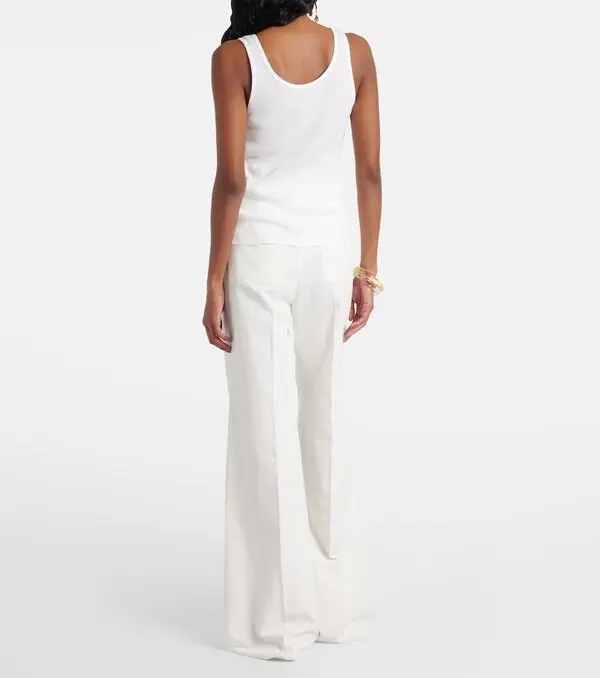 Chloé Logo Cotton Jersey Tank Top