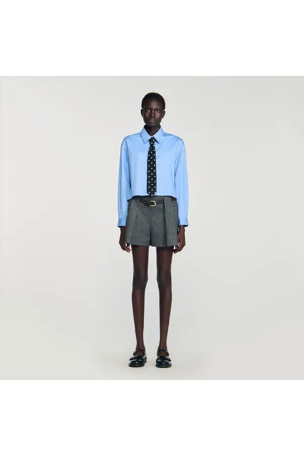 Sandro Denim Tailored Jacket