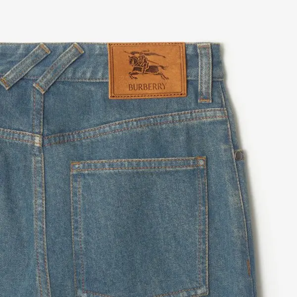 Burberry Mid-rise Straight Jeans - Mid Blue
