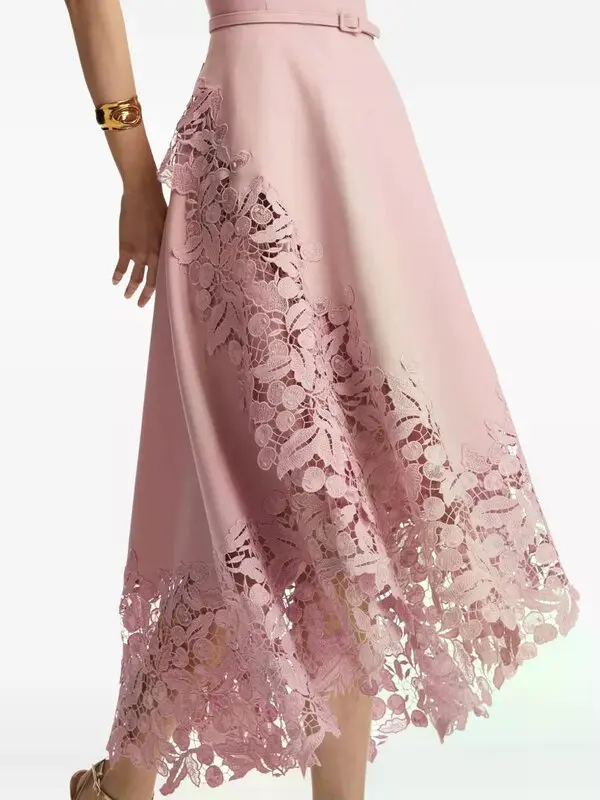 cherry lace midi dress Dark Cherry Lace Twist Front Midi Dress