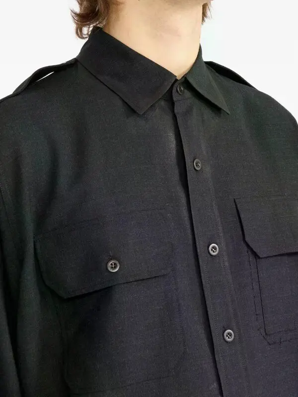 MAISON MARGIELA Long-sleeved Shirt - Grey
