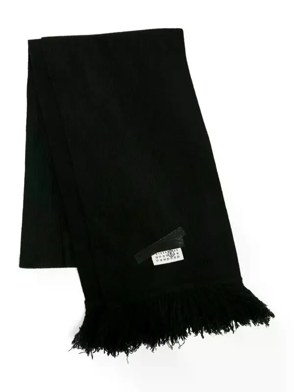 MAISON MARGIELA Wool-blend Scarf - Black