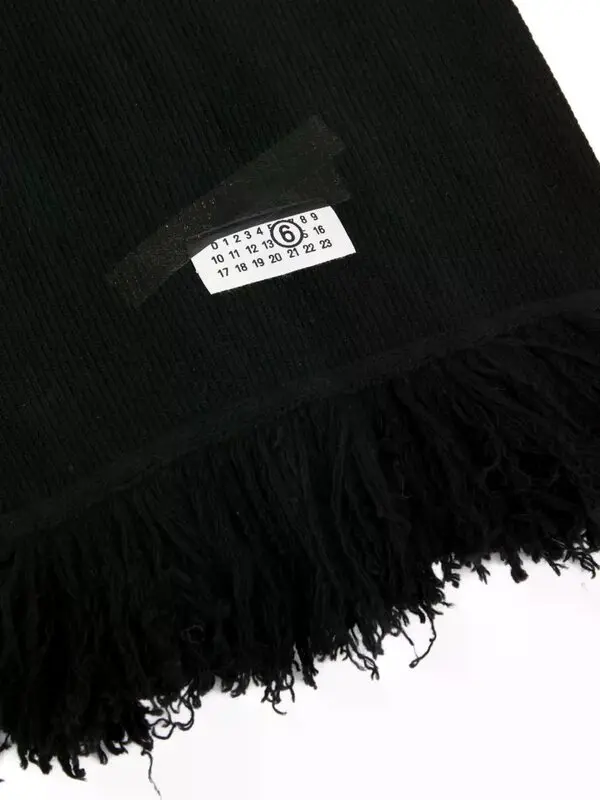 MAISON MARGIELA Taped Label Wool Scarf