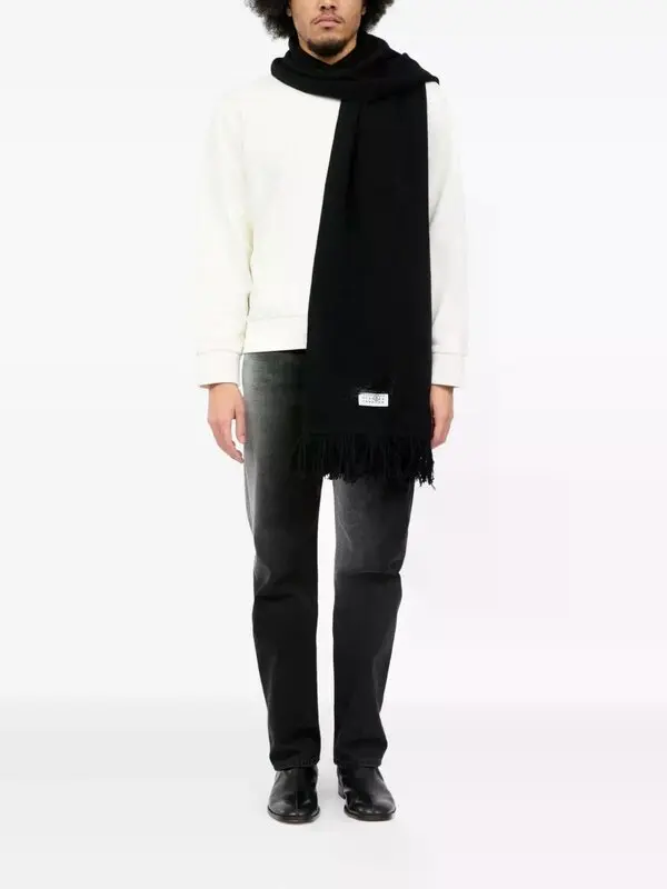 MAISON MARGIELA Taped Label Wool Scarf
