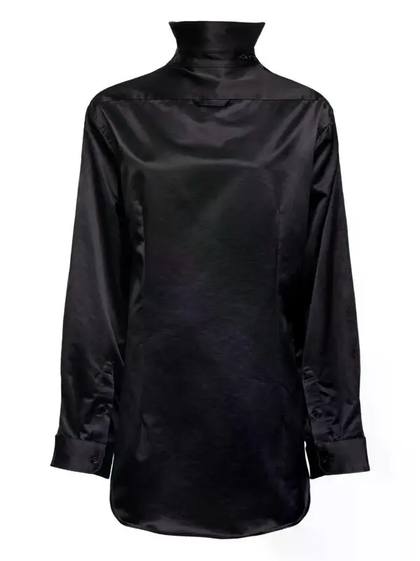 MAISON MARGIELA High-neck Satin Dress