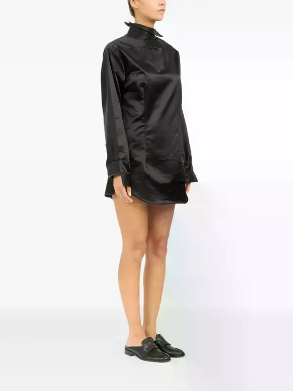 MAISON MARGIELA High-neck Satin Dress