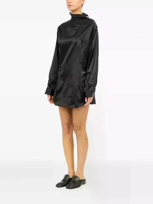 MAISON MARGIELA High-neck Satin Dress