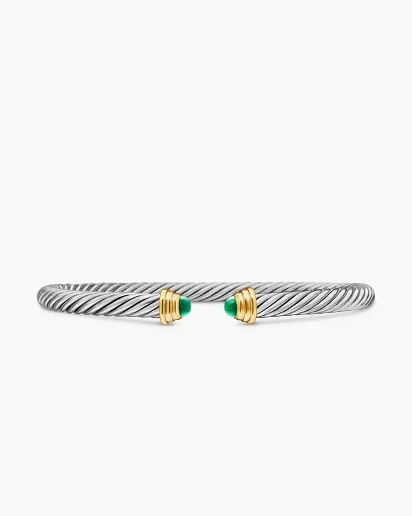 David Yurman Cable Teen Bracelet - Emerald
