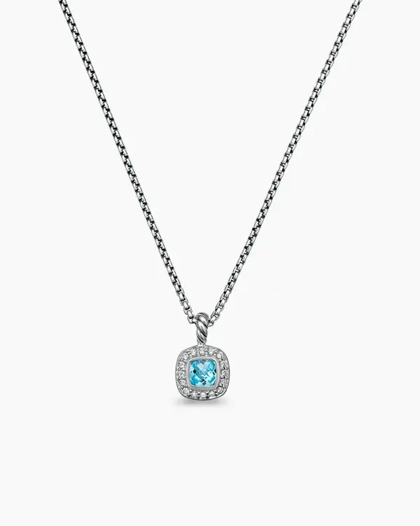 David Yurman Albion Pendant Necklace - Blue Topaz