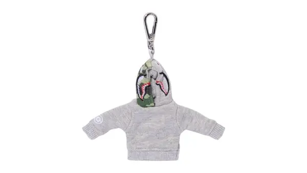 A BATHING APE 1st Shark Keychain - Gray