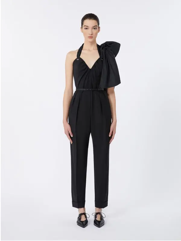 Max Mara Wool Canvas Jumpsuit