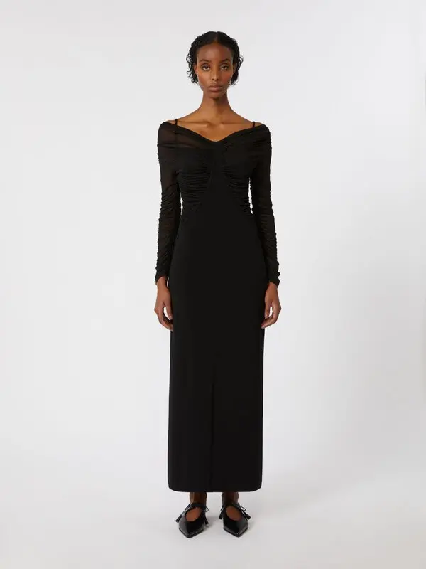 Max Mara Long Flowing Jersey Dress