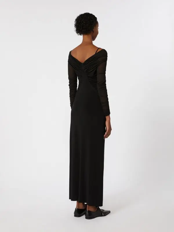 Max Mara Long Flowing Jersey Dress