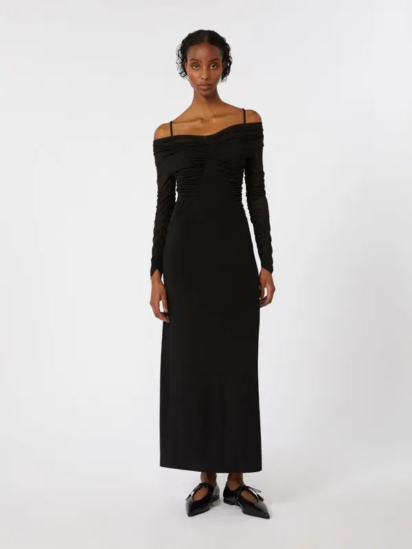 Max Mara Long Flowing Jersey Dress