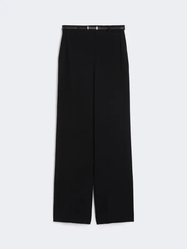 Max Mara Wide Cady Trousers With Belt