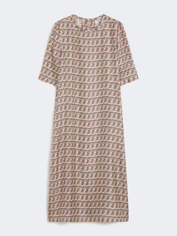 Max Mara Printed Silk Twill Maxi Dress