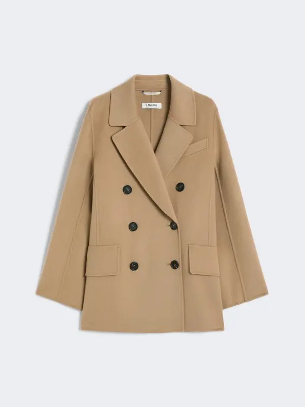 Max Mara Double-breasted Wool Jacket - Beige